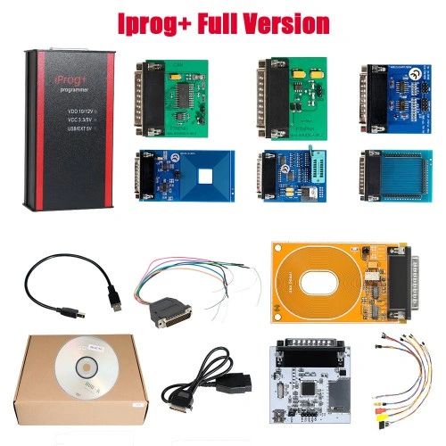 V84 Iprog+ Pro Programmer with Probes Adapters for in-circuit ECU