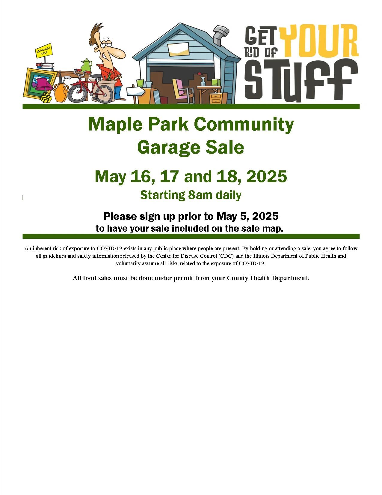 2025 Garage Sale Map