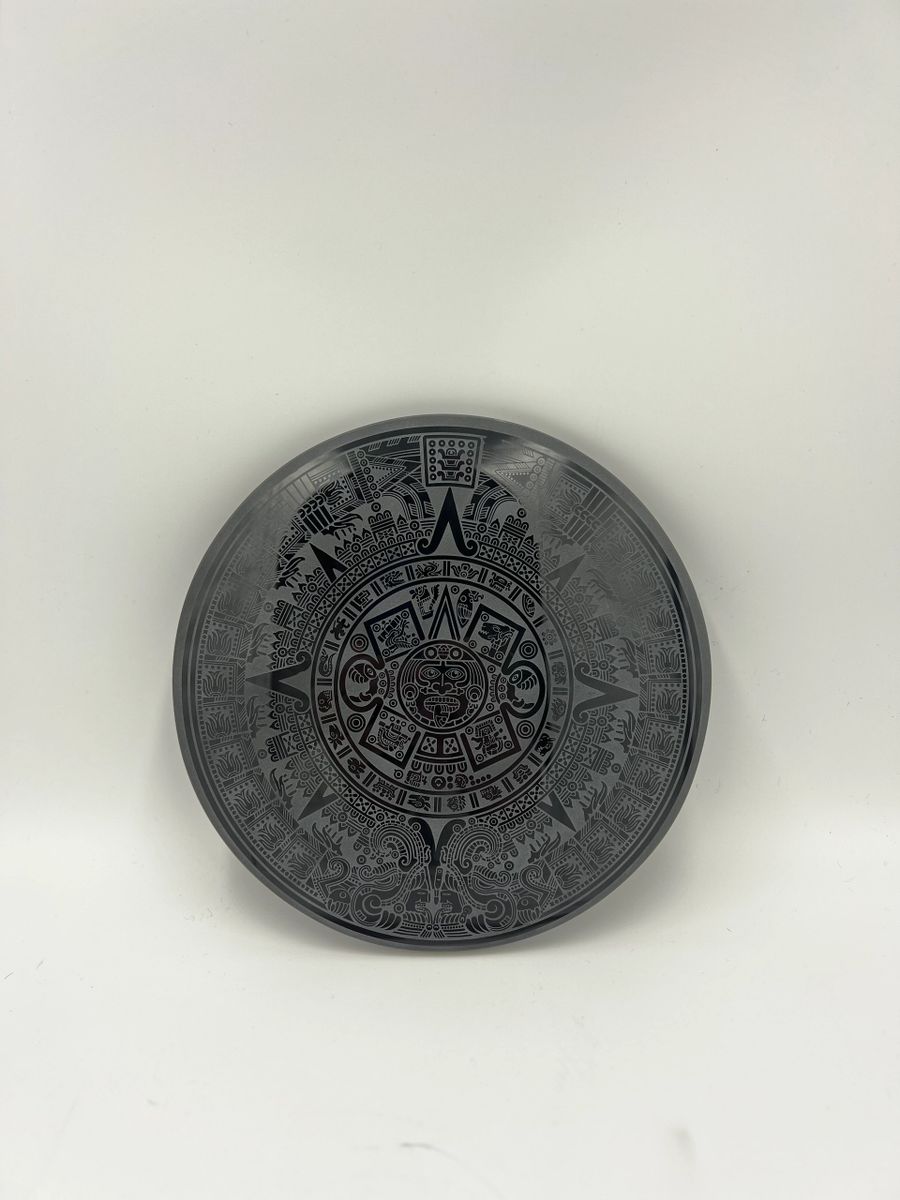 Obsidian Aztec calendar