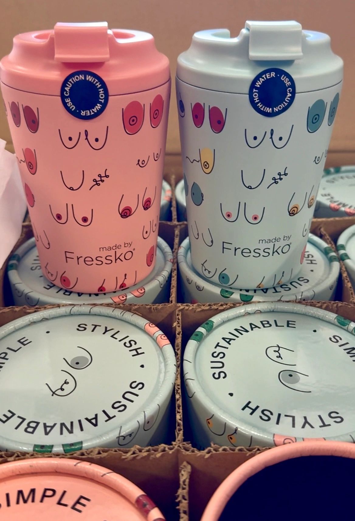 New Boobie Cup 2.0 is HERE! In two colours – Peachy and Breezy!