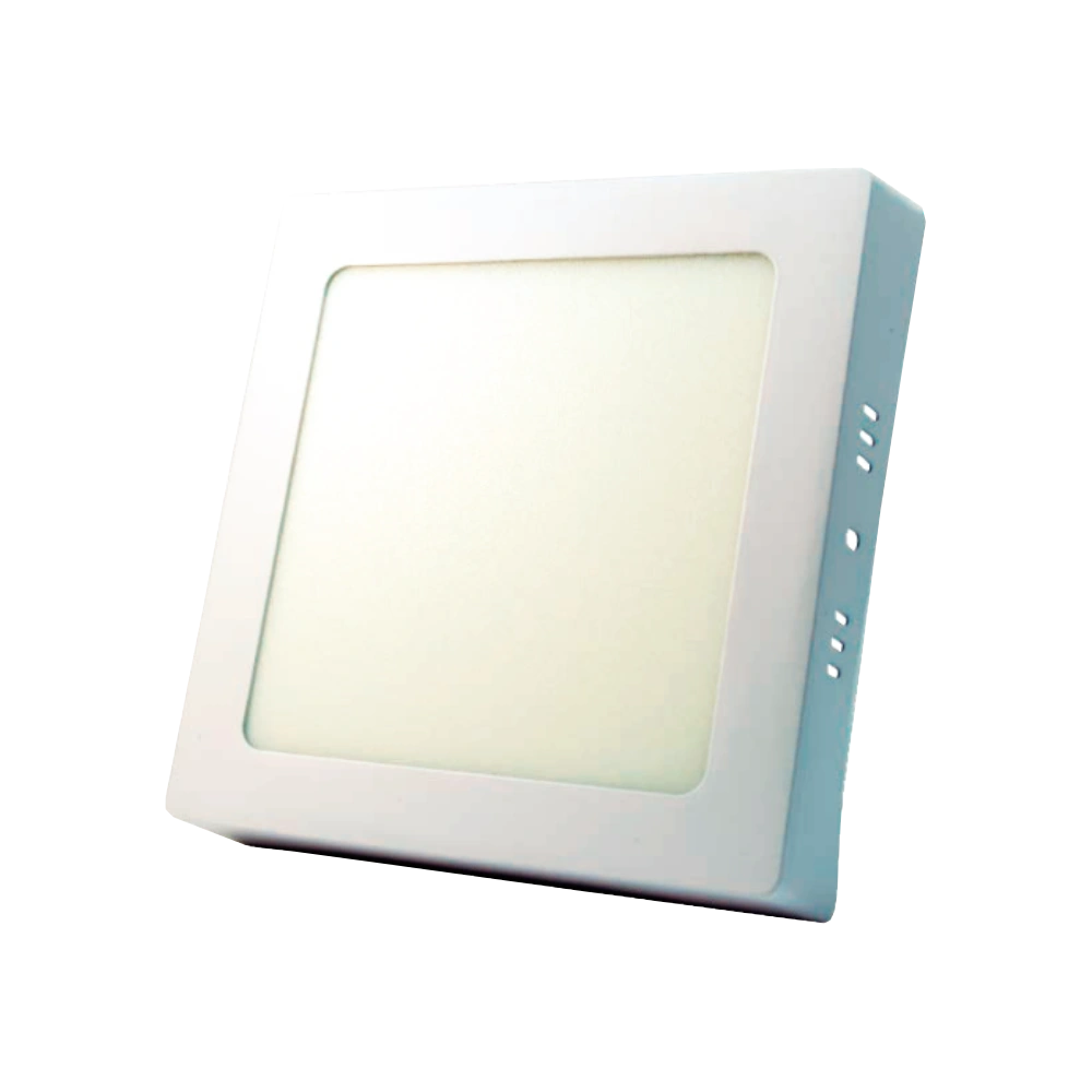 Panel LED Sobreponer Cuadrado Terminado Blanco. LZ-DLSP-ERSQ12W