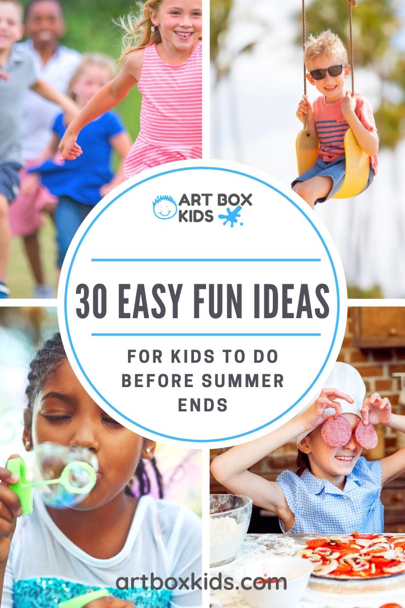 30 EASY FUN IDEAS FOR KIDS TO DO BEFORE SUMMER ENDS!