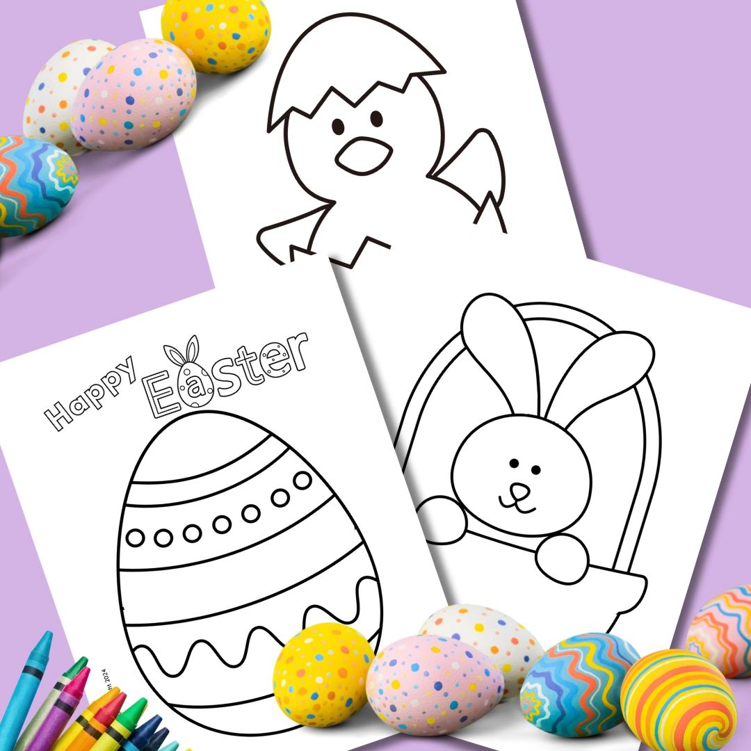 Easter Kids Coloring Page | Kids Parents Teachers Homeschool Daycare ...