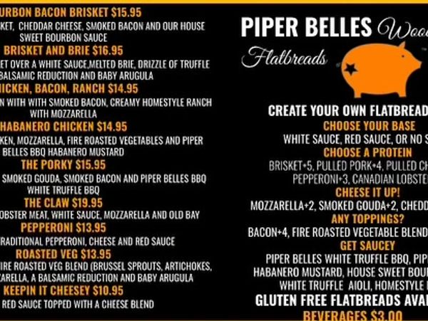Delicious Wood Fired Pizza and BBQ - Piper Belles Food Truck