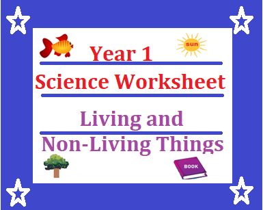 Year 1 Science Worksheet Living and Non-Living Things