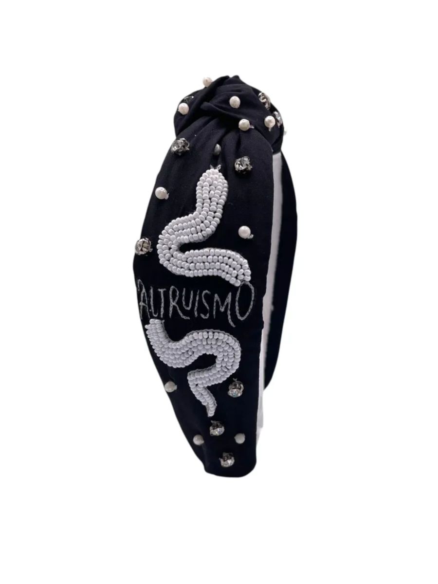 Altruismo House System Black Snake Knotted Beaded Headband