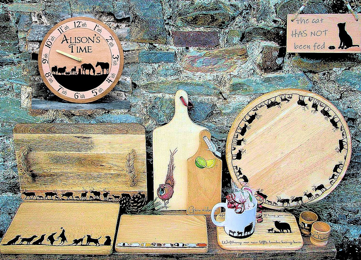 Just Touch Wood - Quirky Personalised Clocks, Personalised Wood Burned ...