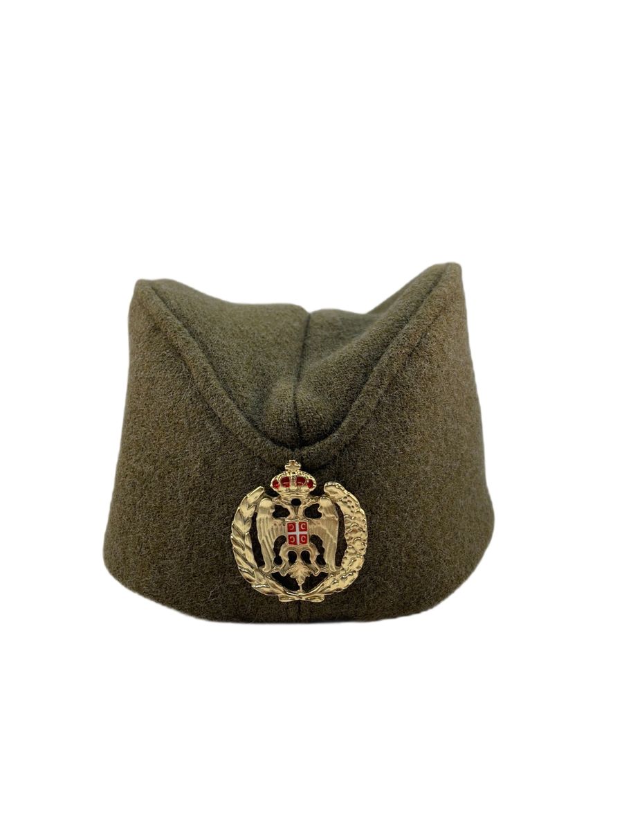 Serbian Traditional Hat-Sajkaca with Serbian Crest