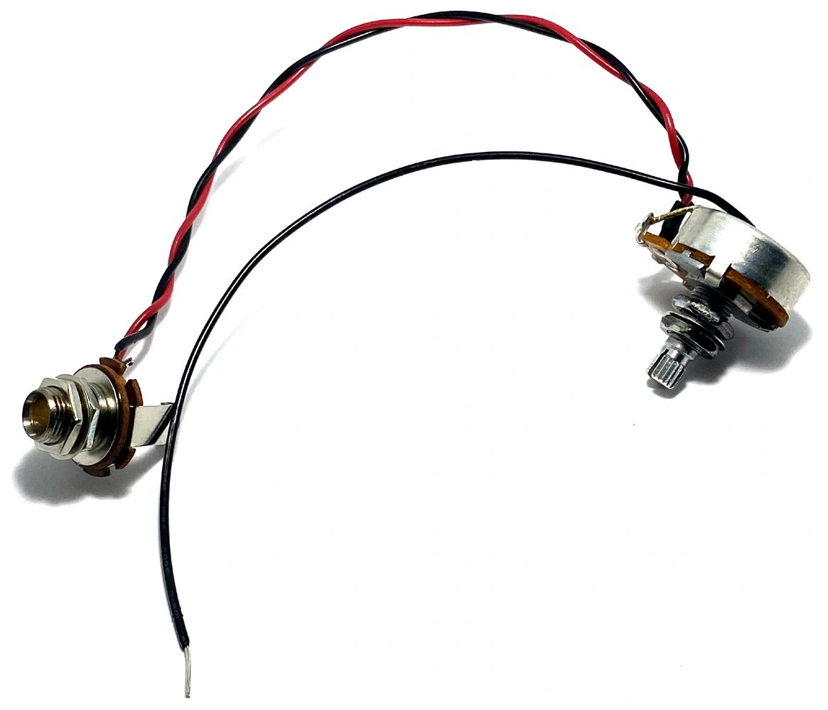 One Pickup Guitar Wiring Harness Ft One Volume Pot ~ 1v Prewired 1563