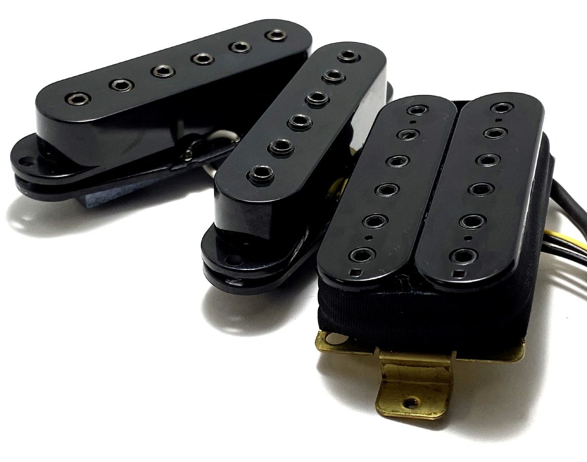 Hex HSS Pickup Set, Power Hex Bridge Humbucker + Hex Single Middle ...