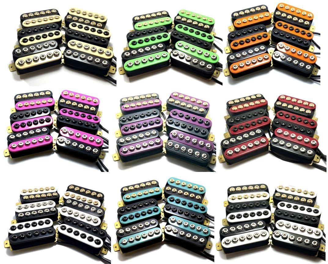 Modern Crusaders Zebra Pickup Set, Hex Cap Pole Humbuckers Featuring ...