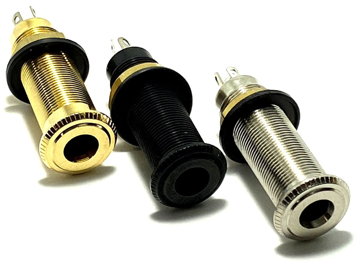 Barrel Jack, Cylinder Style TRS Jack ~ Choice of Colors