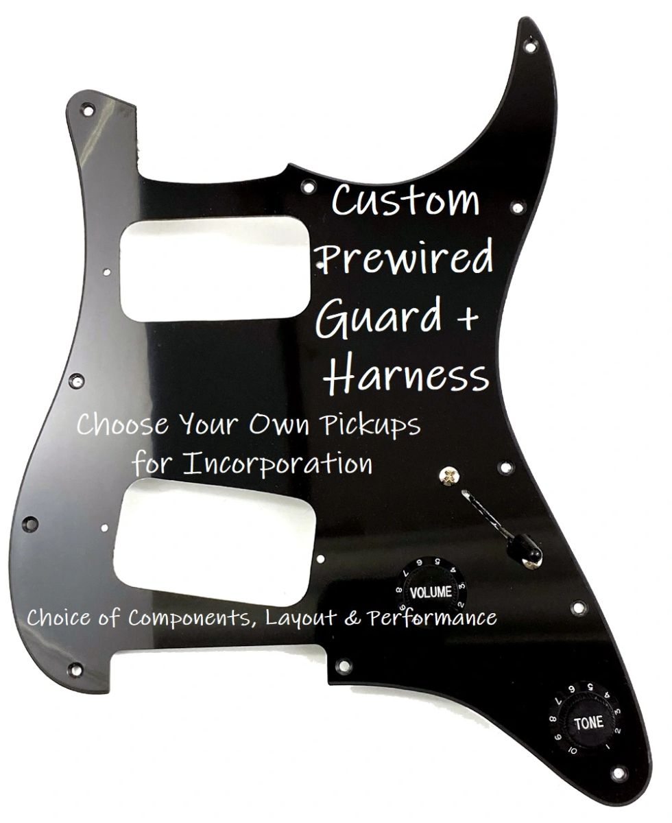 CYOP Prewired HH Strat Pickguard ft. Angled Bridge Humbucker ~ Build ...