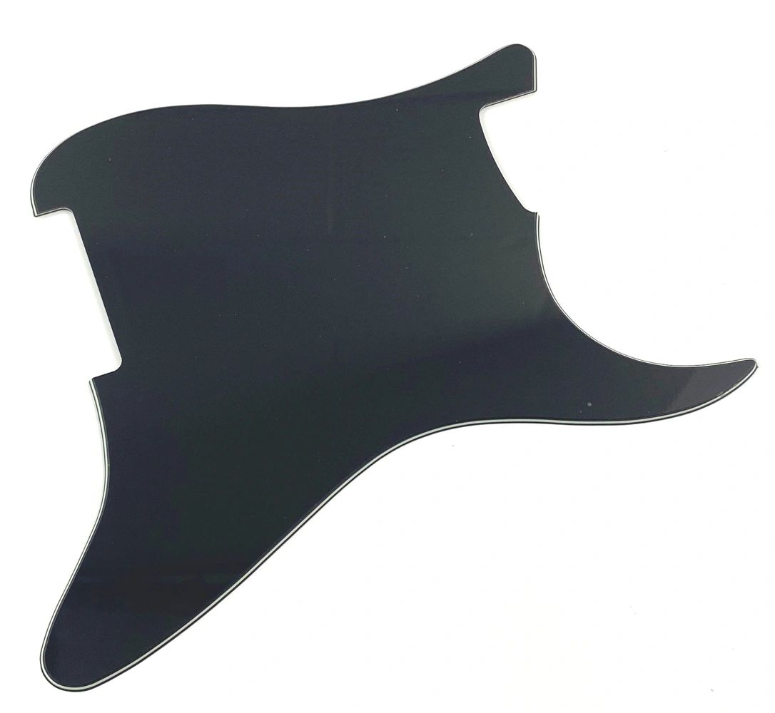 Blank Strat Pickguard ~ Black (Black-Mint-Black)