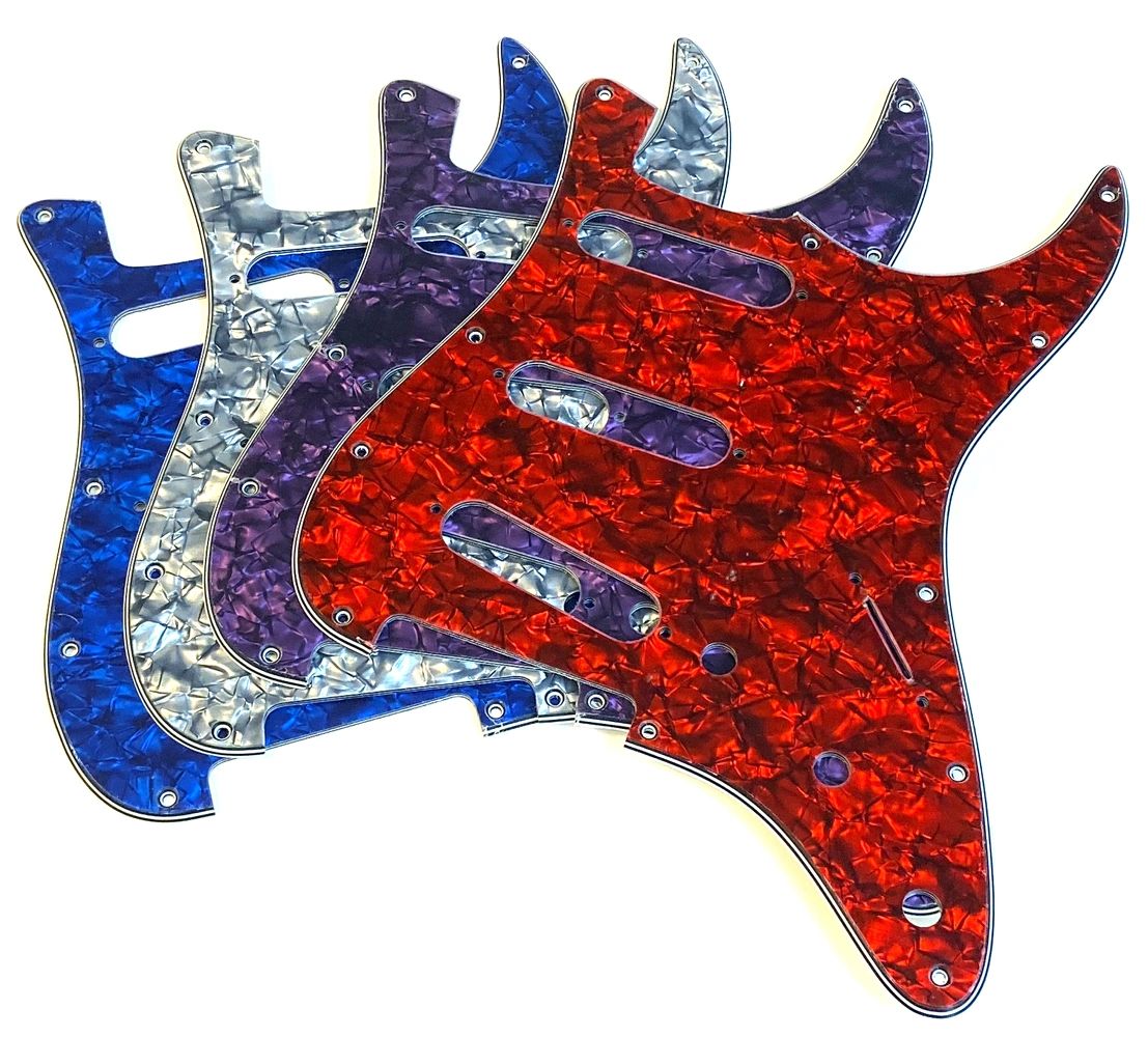 SSS Clearance Pickguard, Strat Replacement 3 Single Guard, Color Choice