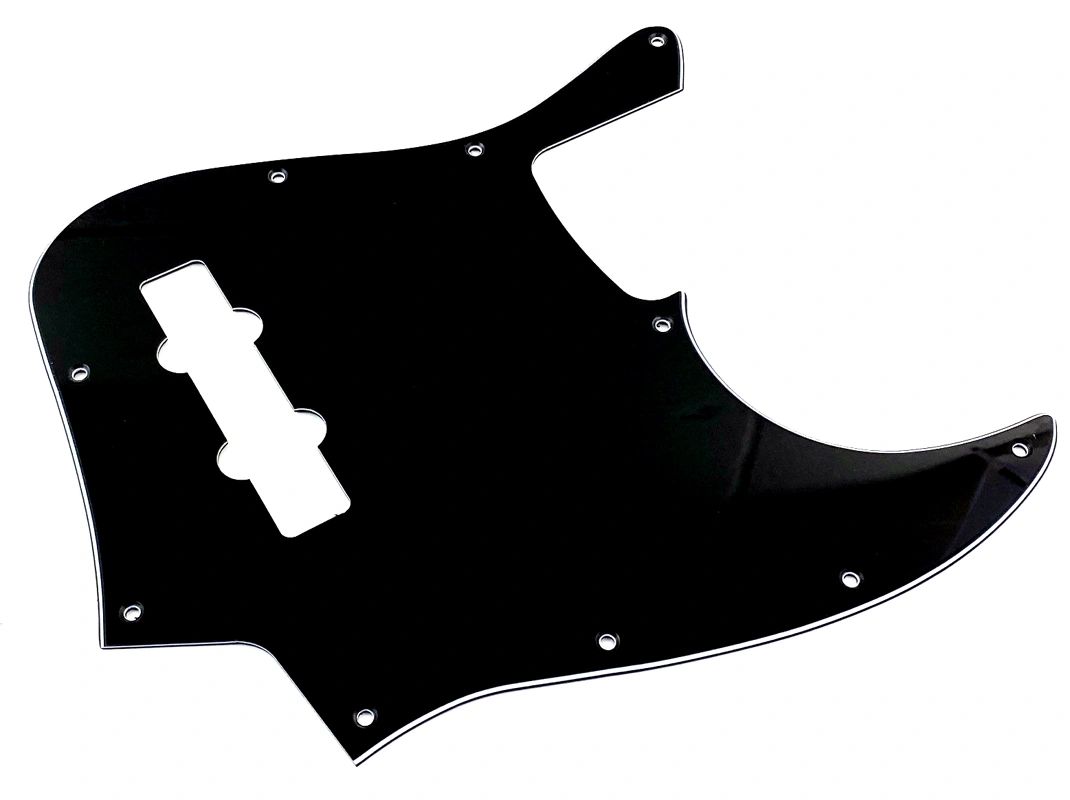 Jazz Bass Four String Pickguard, 4 String Standard Guard ~ Black (Black ...