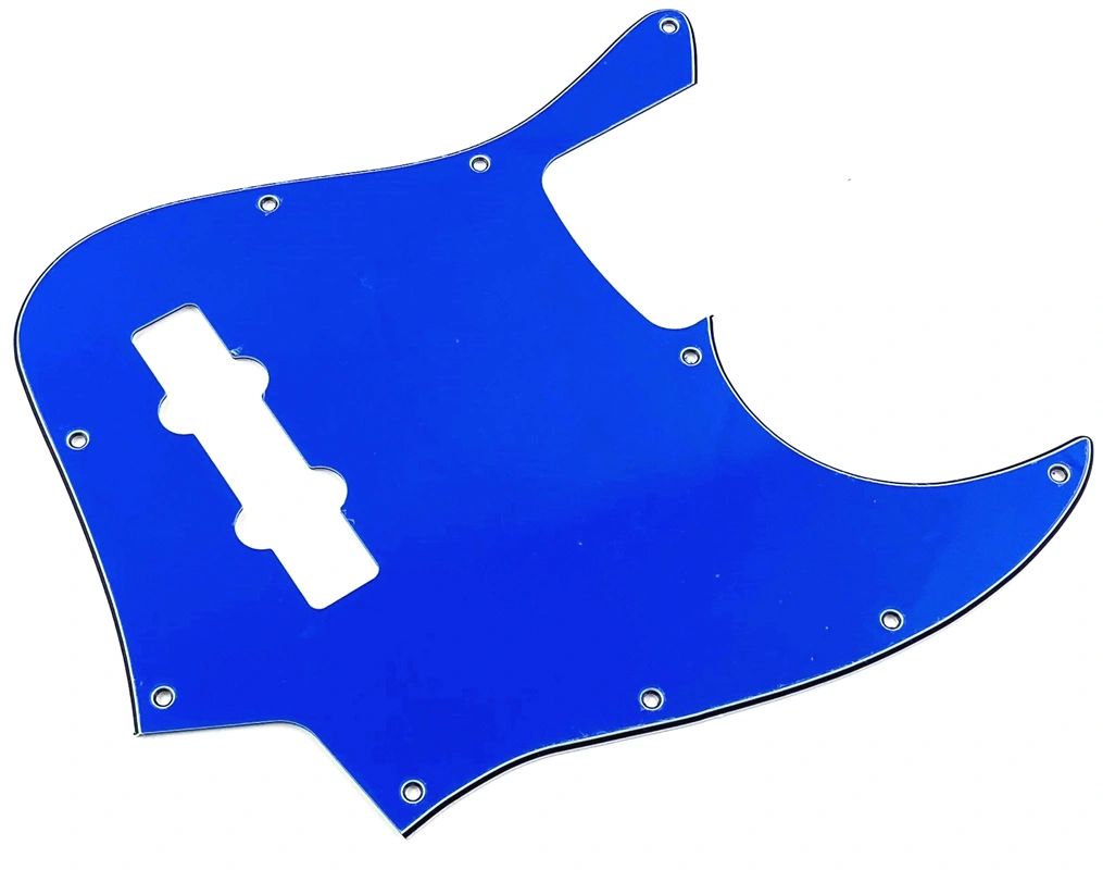 Jazz Bass Four String Pickguard, 4 String Standard Guard ~ Blue
