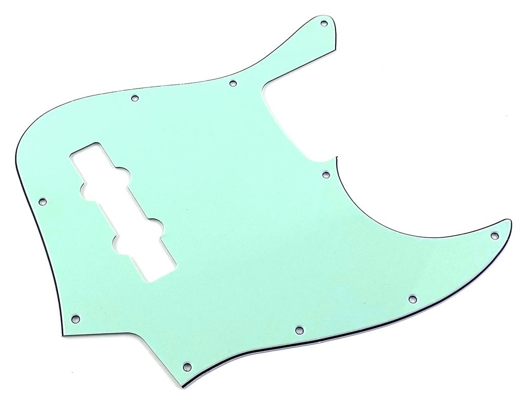 Jazz Bass Four String Pickguard, 4 String Standard Guard ~ Sea Green