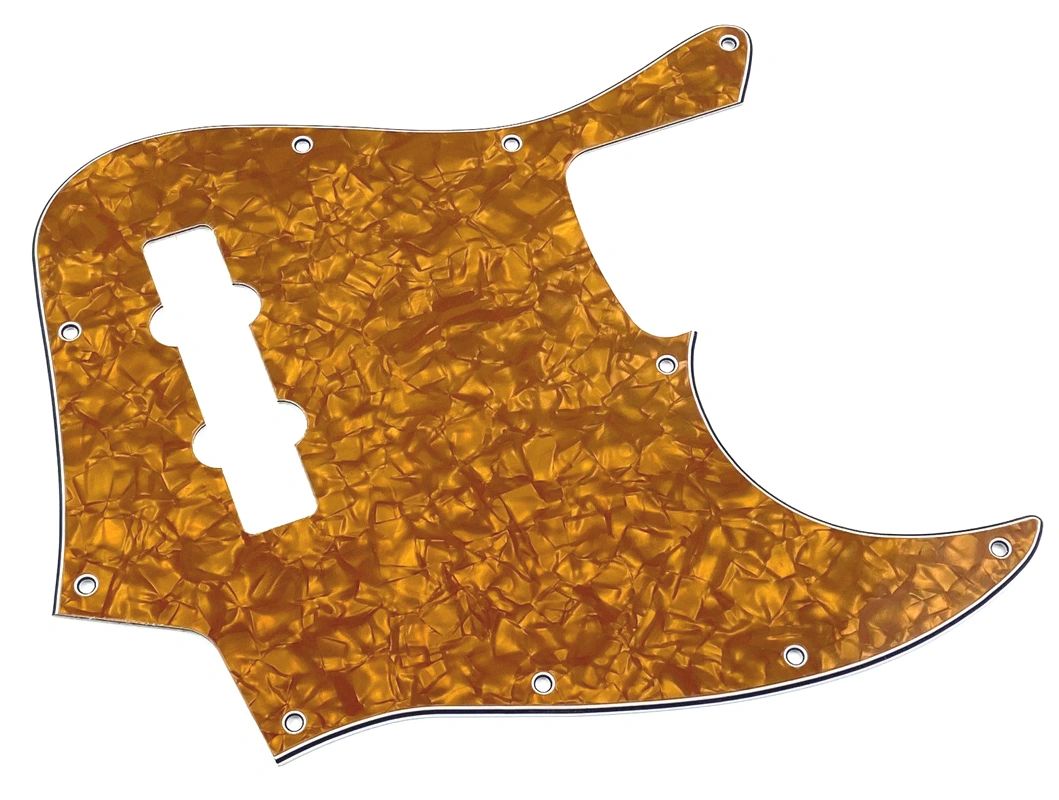 Jazz Bass Four String Pickguard, 4 String Standard Guard ~ Spice Pearl