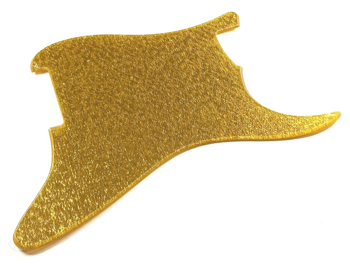 Blank Strat Pickguard, Nova Sparkle Gold