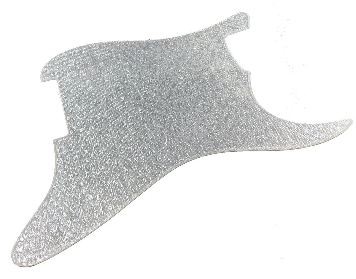 Blank Strat Pickguard, Nova Sparkle Silver