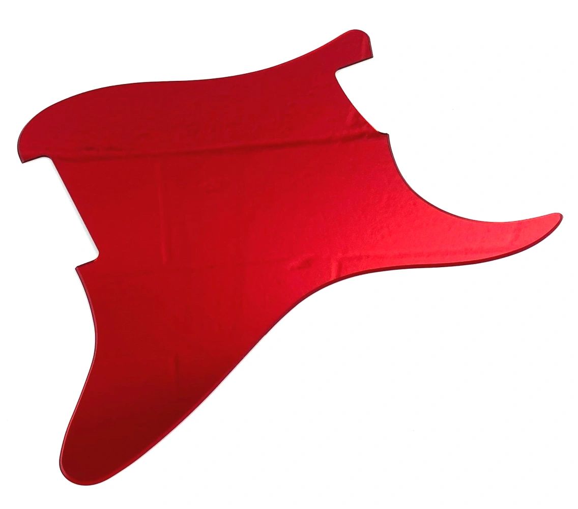 Blank Strat Pickguard, Mirror Red