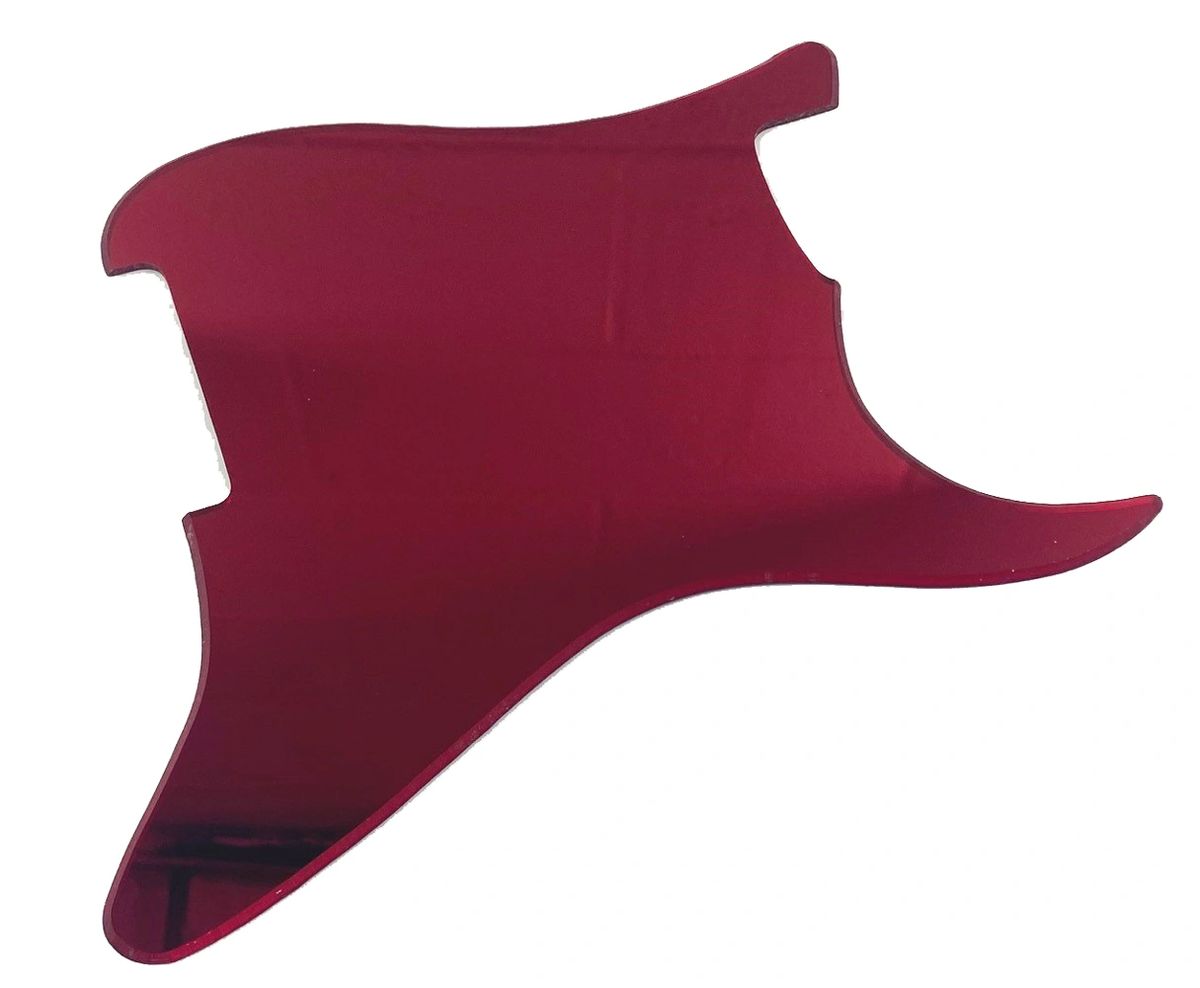 Blank Strat Pickguard, Mirror Red Dark