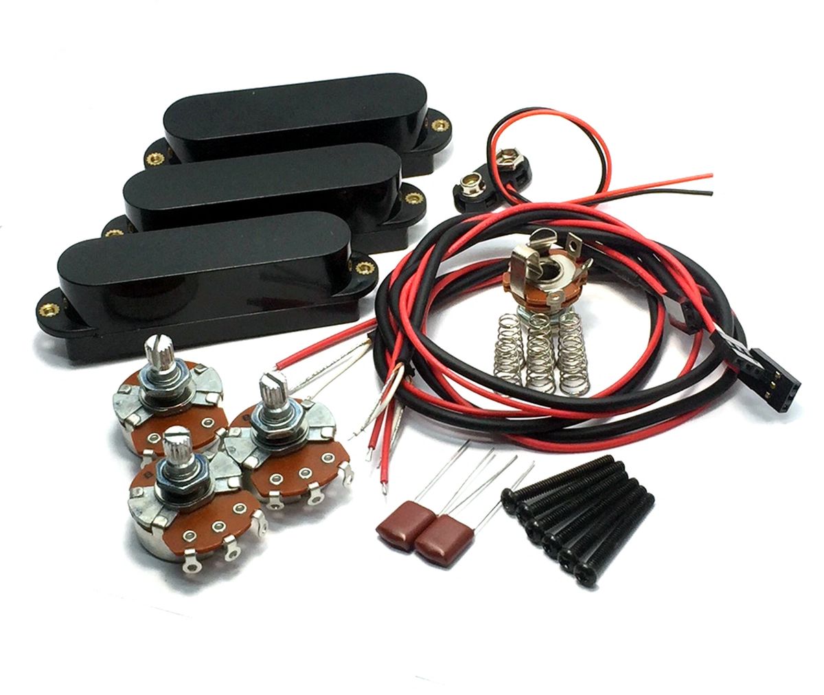 Active Strat Single Coil SSS Pickup Set, Noisefree ~ AlNiCo & Ceramic ...