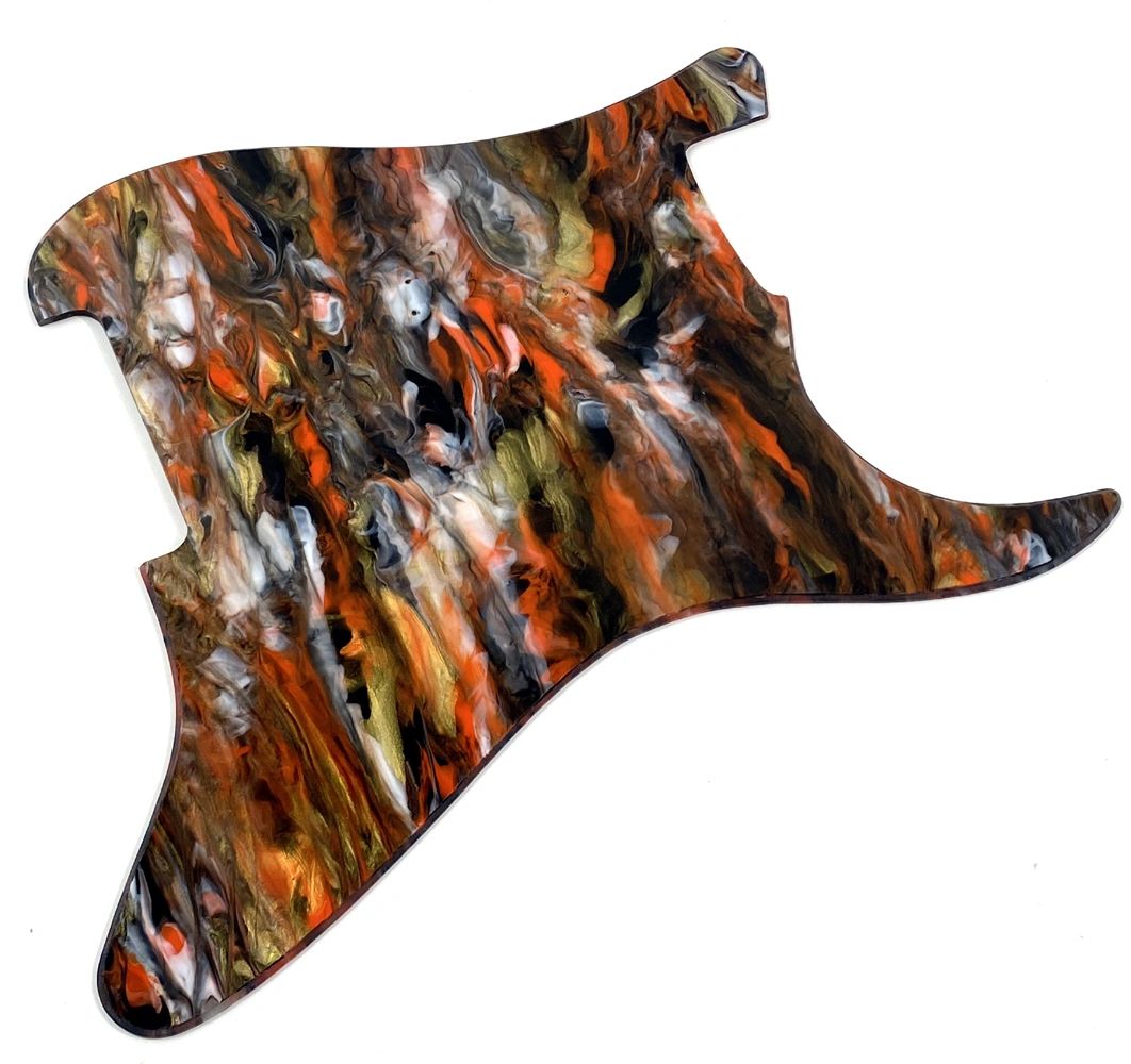 Blank Strat Pickguard, Swirl Ked