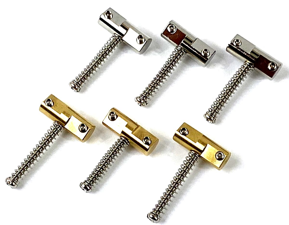 Wilkinson Tele Compensating Saddles, Set of 3 ~ Brass or Steel Options