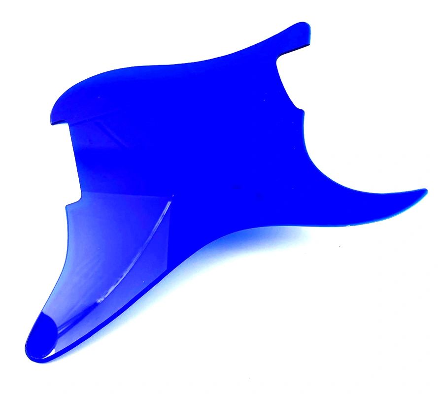 Blank Strat Pickguard, Transparent Blue