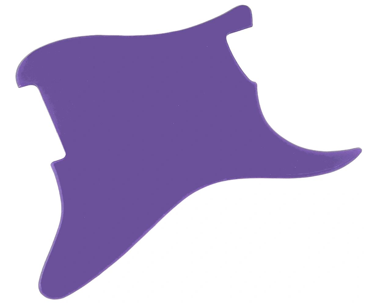 Blank Strat Pickguard, Transparent Purple