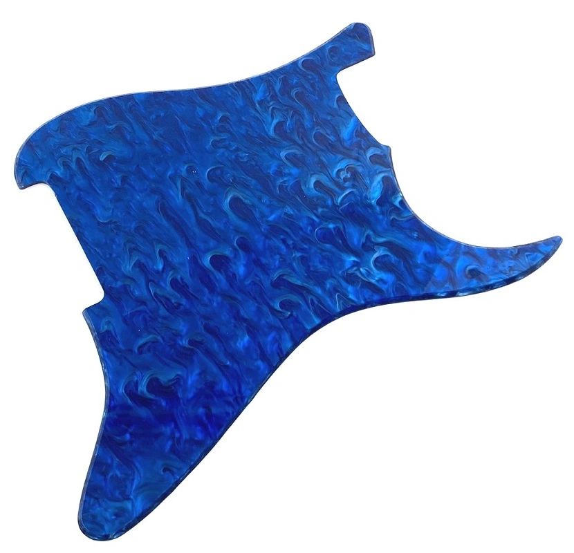 Blank Strat Pickguard, Wave Blue