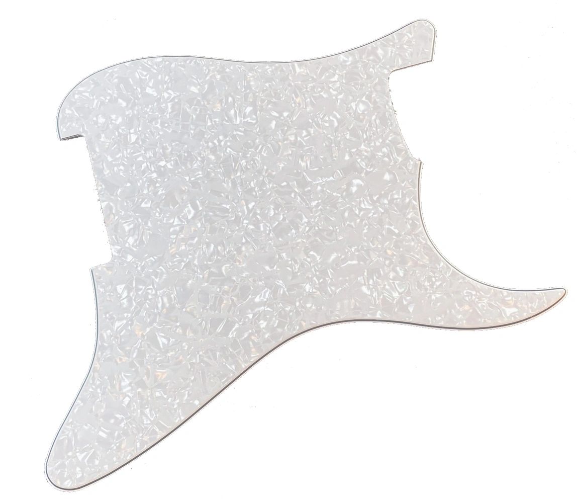 Blank Strat Pickguard ~ White Pearl