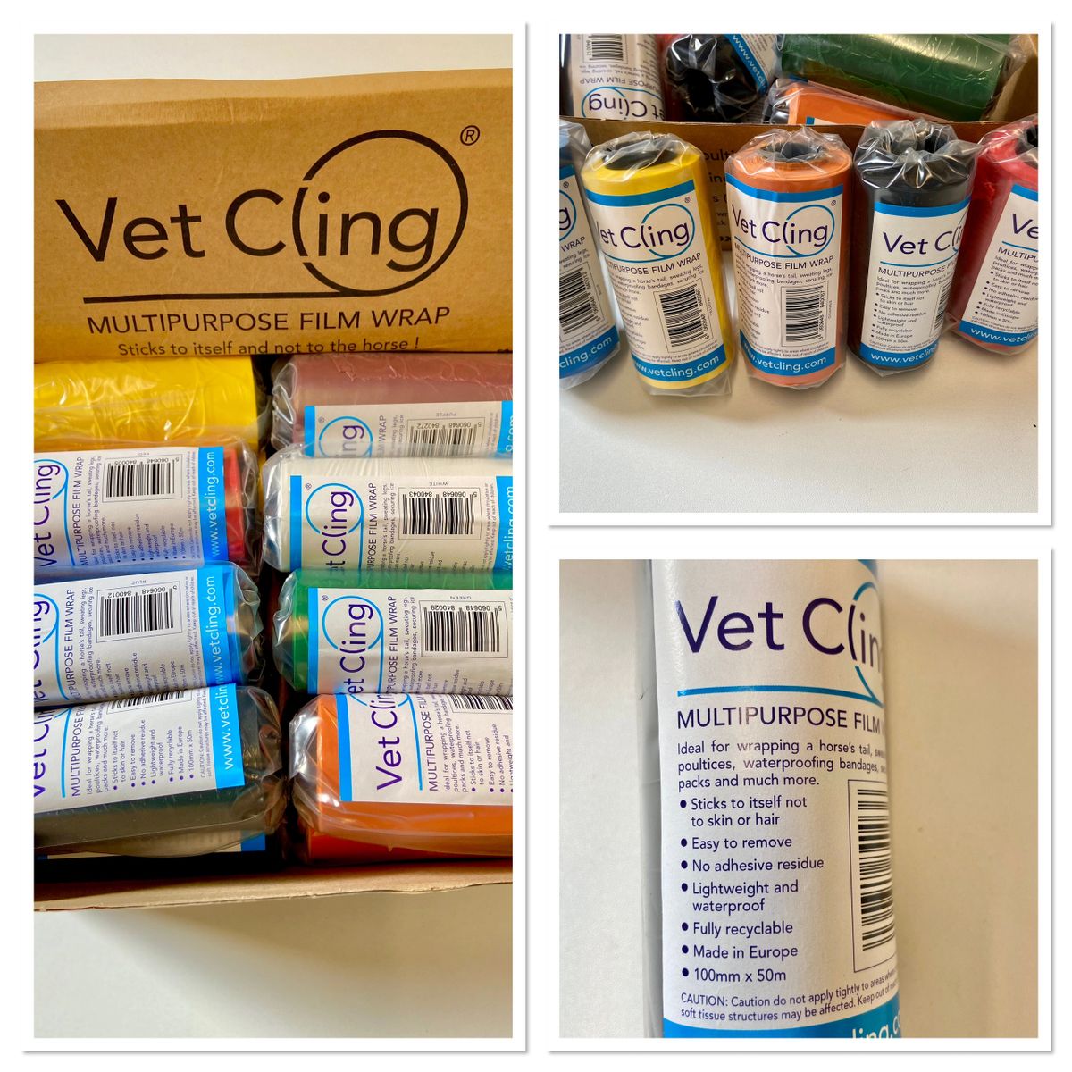VET CLING COHESIVE WATERPROOF BANDAGE
