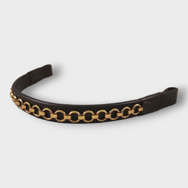 SOLID BRASS CHAIN LINK BROWBAND