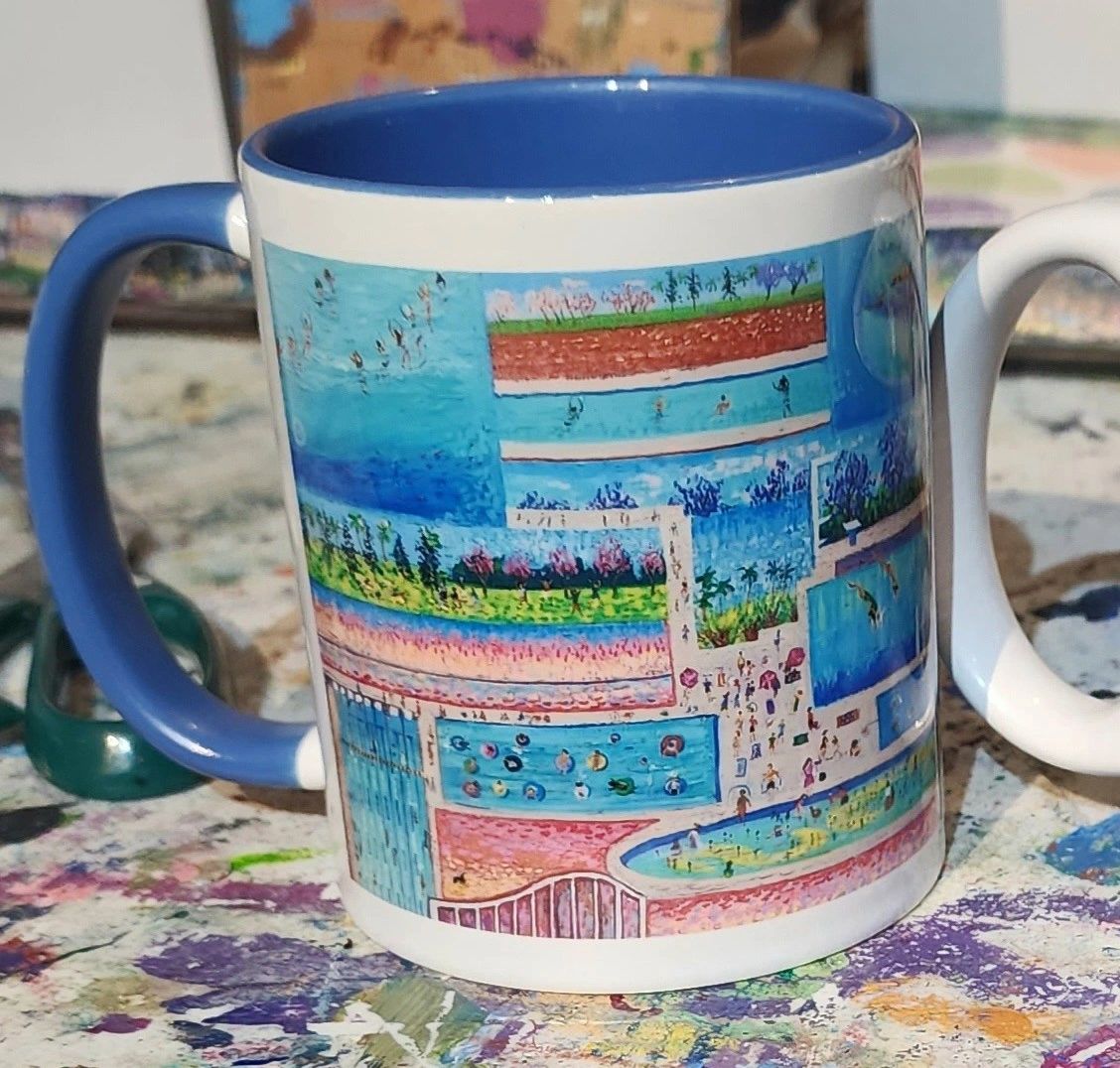 "Centenary Pool" Coffee Cup Blue Insert