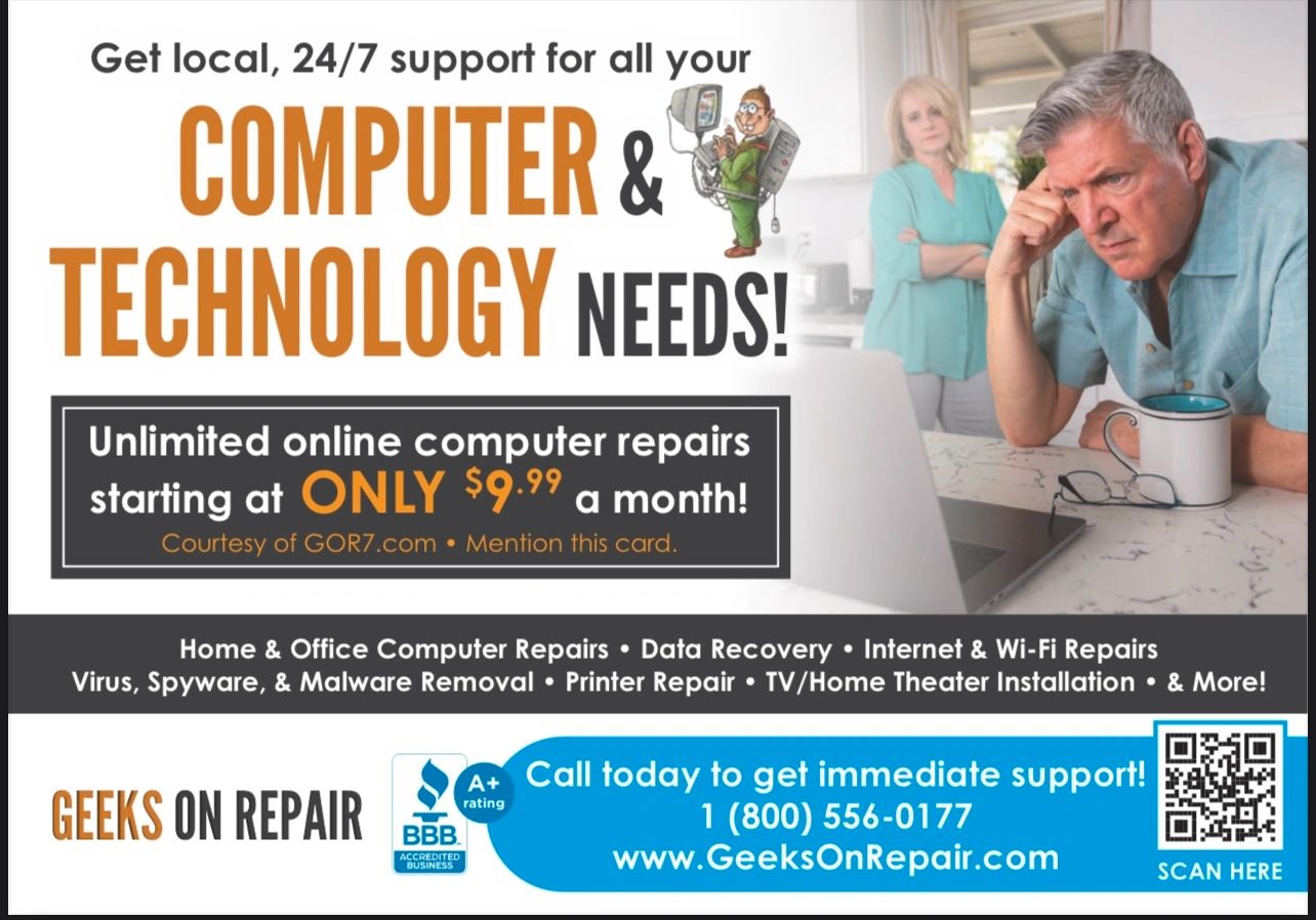Online Pc Repair - Geeks On Repair Unlimited Repairs