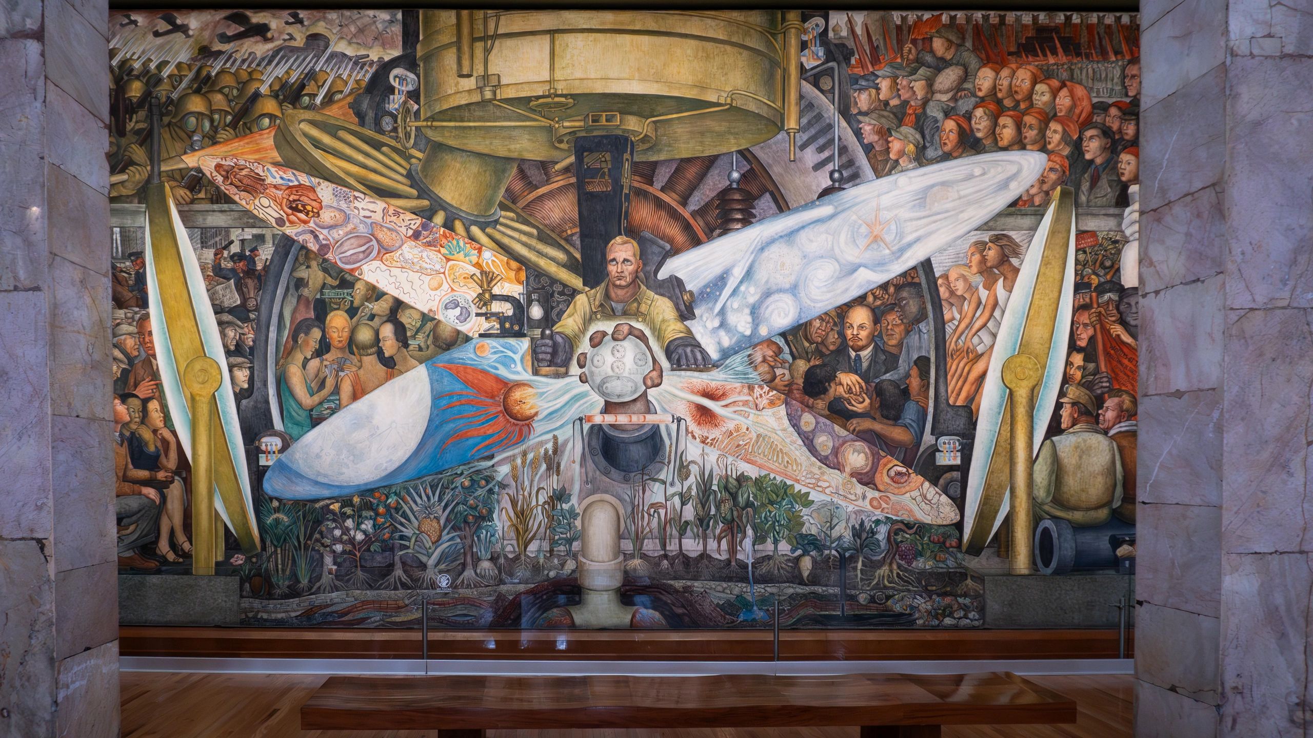 Rivera y el mural destruido por Rockefeller, en Bellas Artes