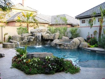 Custom Concrete Rock Grottos Waterfalls | Rock-Scapes