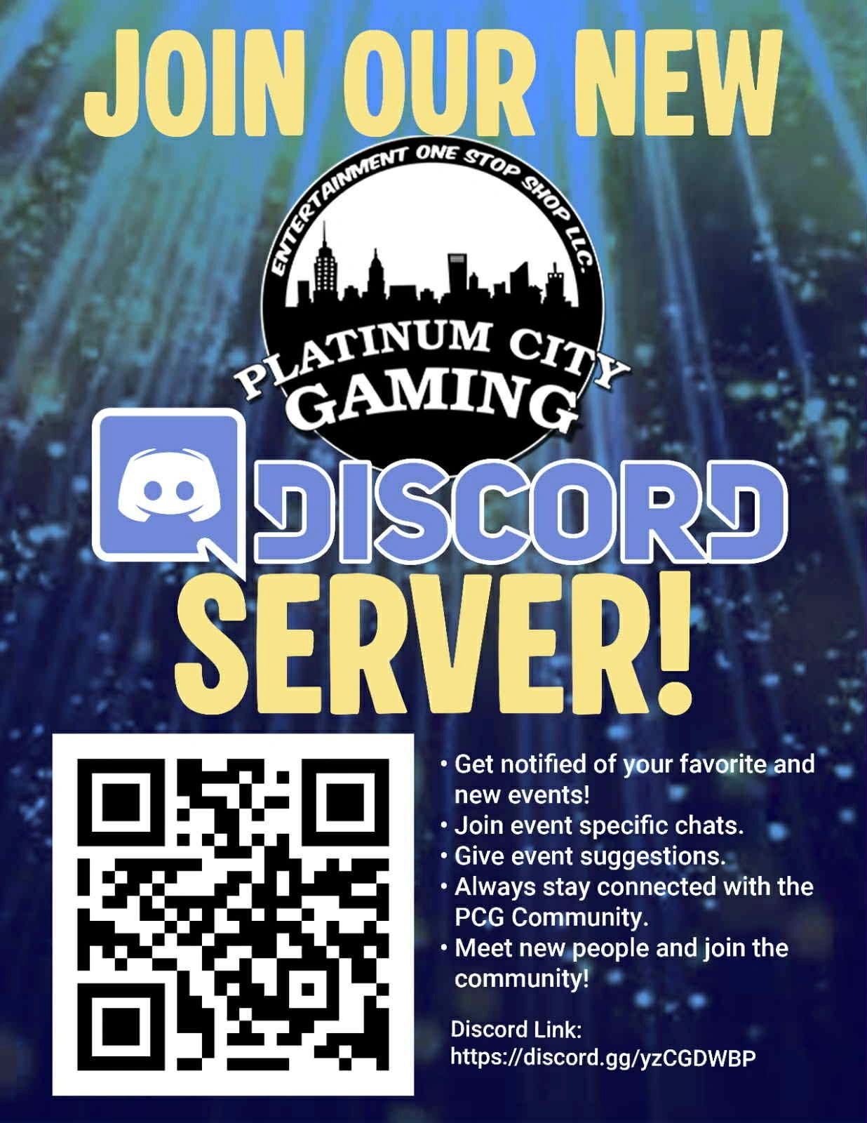 Join the Platinum City Gaming Discord!