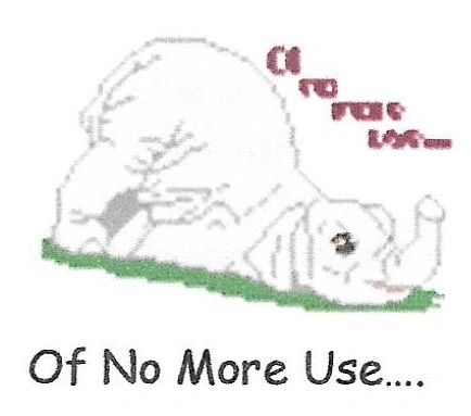 Of No More Use Cross Stitch Chart