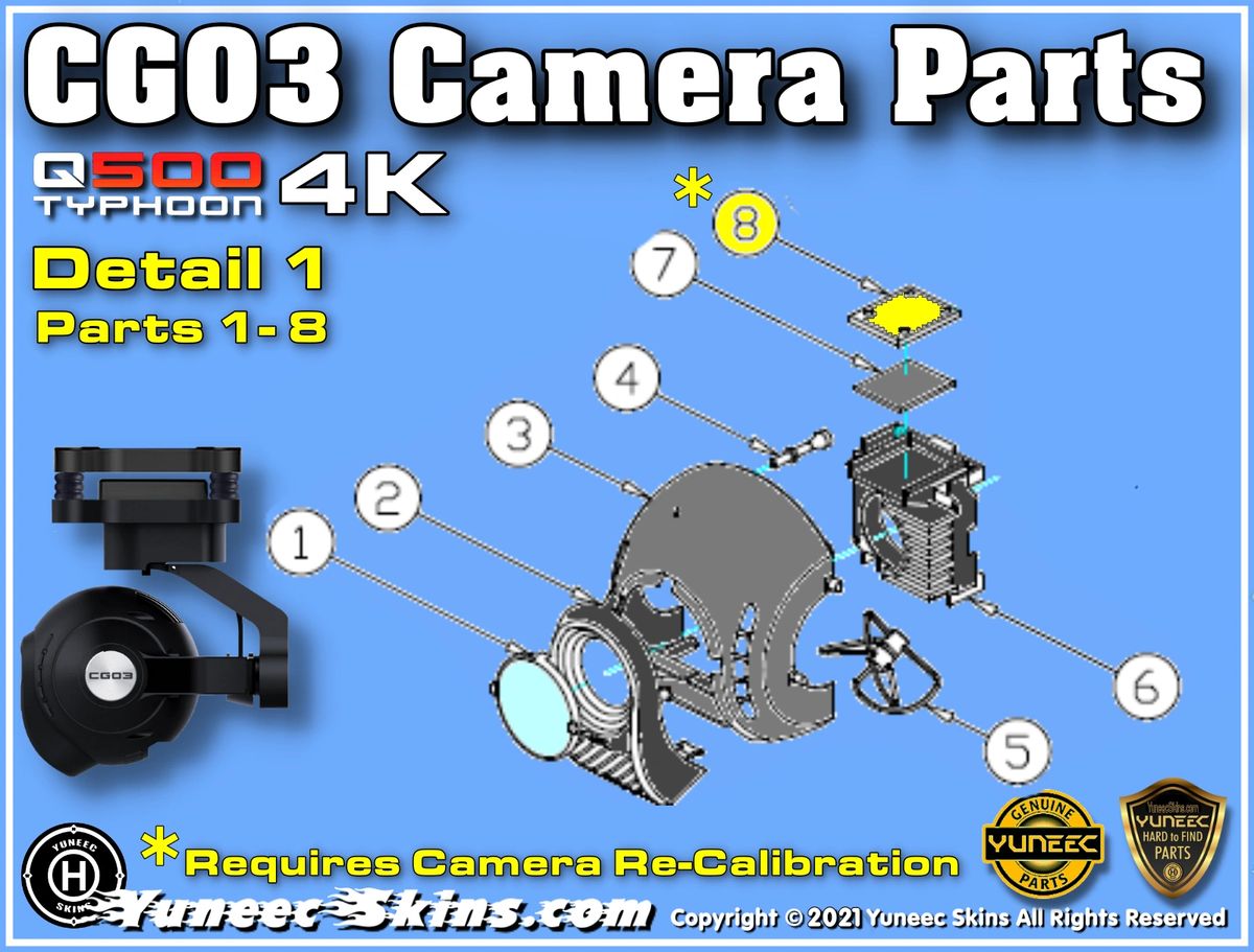 CGO3 Camera Parts 1 thru 8