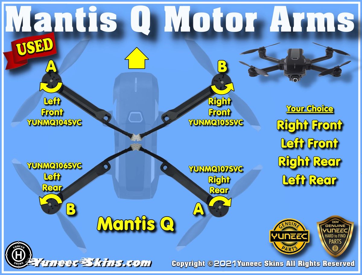 Yuneec Mantis Q Motor Arms