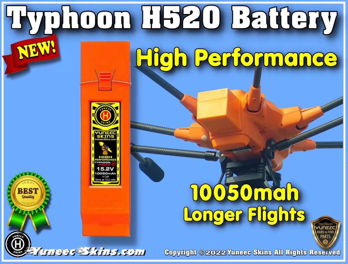 Yuneec Skins Typhoon H520 Batteries Extreme Performance Replaces YUNH520105