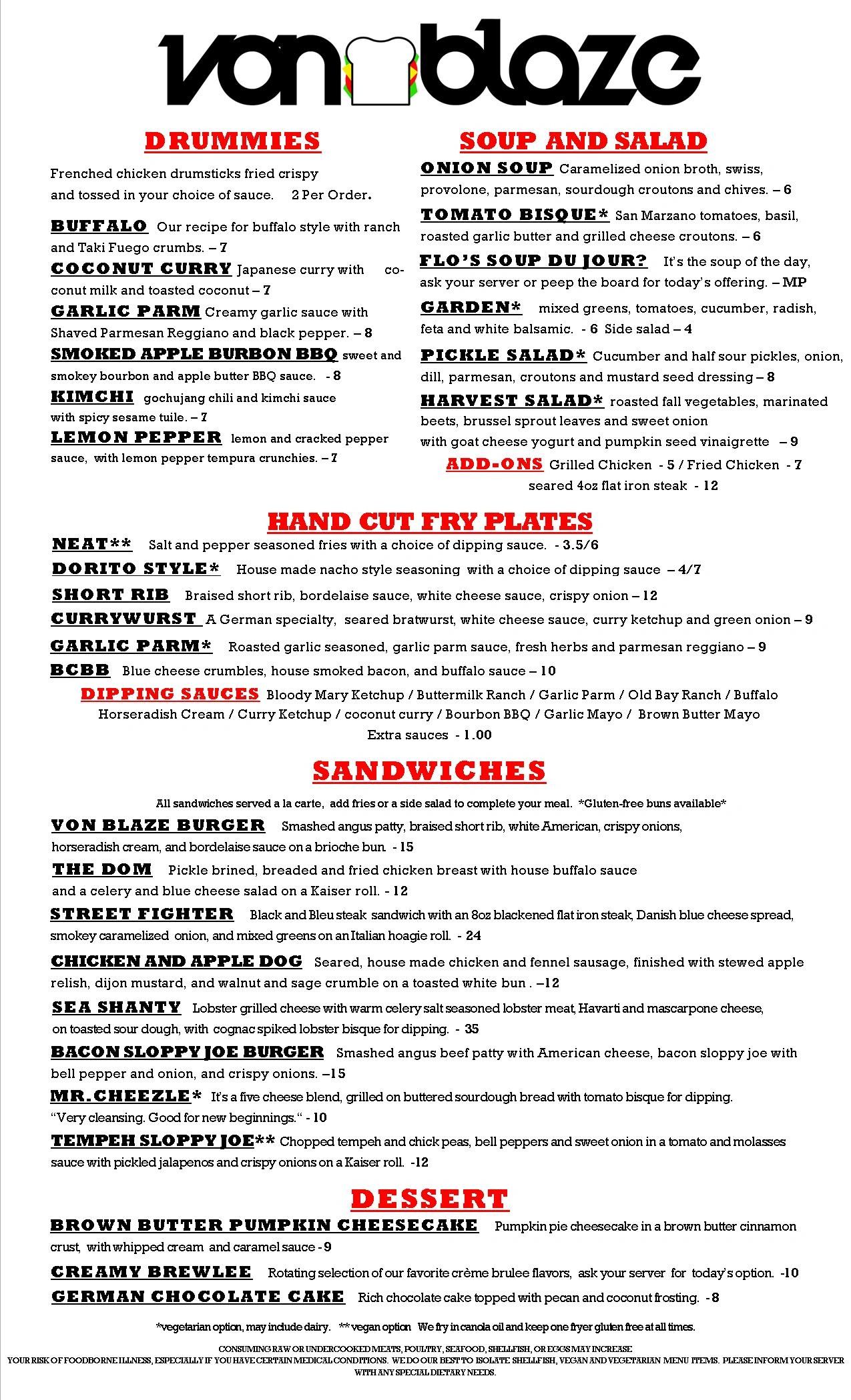 REGULAR MENU