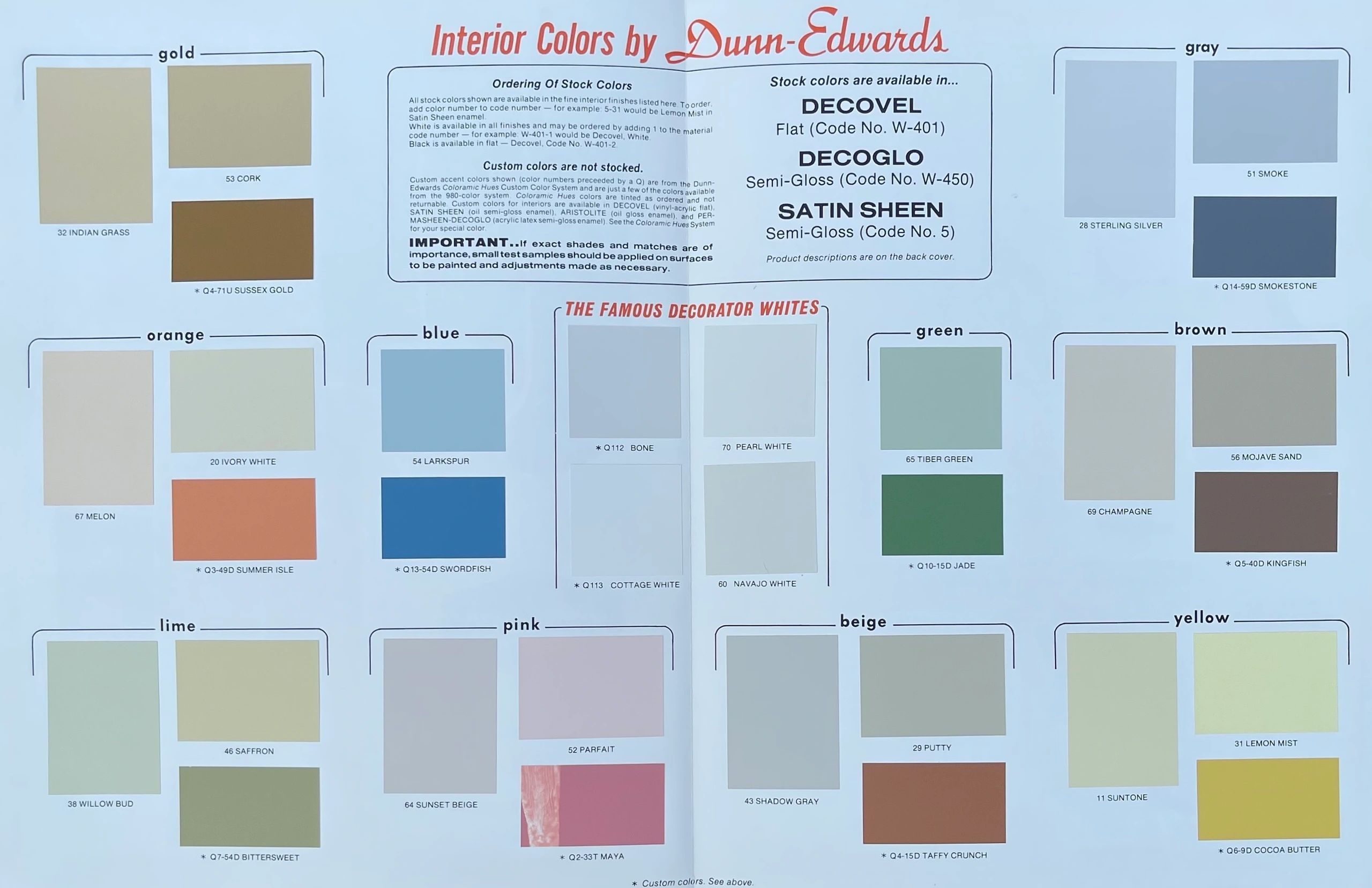 Dunn Edwards Color Chart