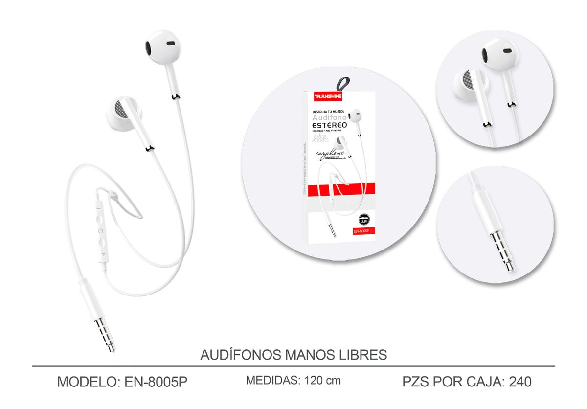 AUD FONOS MANOS LIBRES / EN-8005P