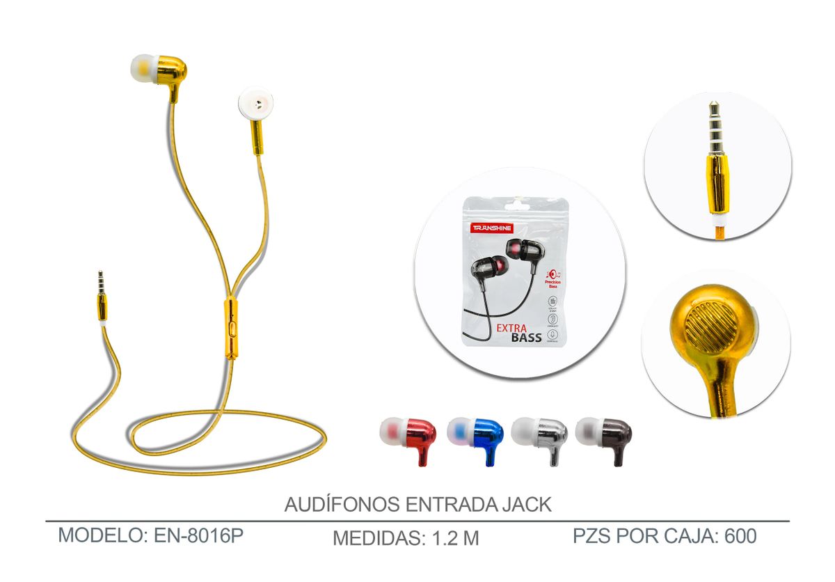 AUD?FONOS ENTRADA JACK/EN-8016P