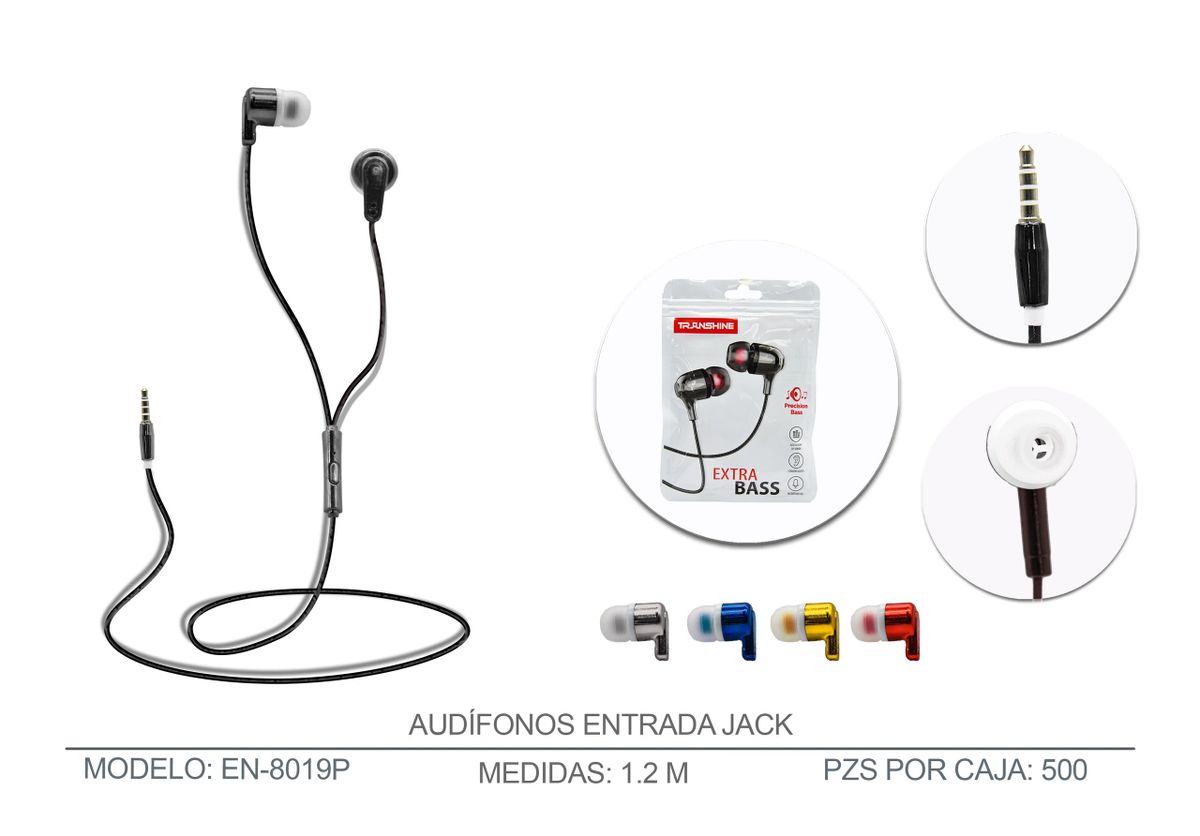 AUD?FONOS ENTRADA JACK/EN-8019P